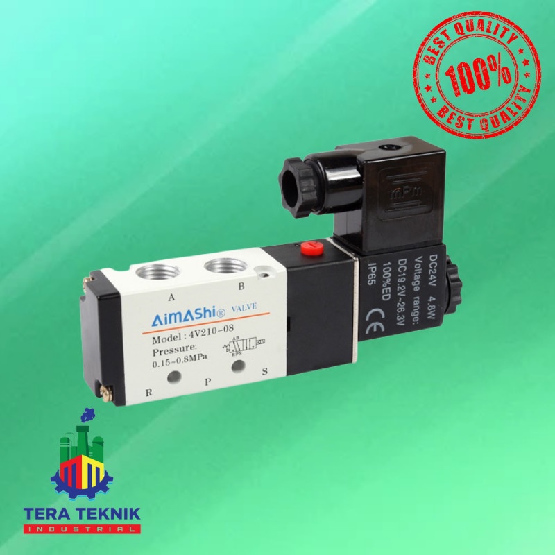 Jual SOLENOID VALVE AIMASHI 4V210-08 AC 220 AIMASHI 4V210-08 (READY STOCK ) | Shopee Indonesia