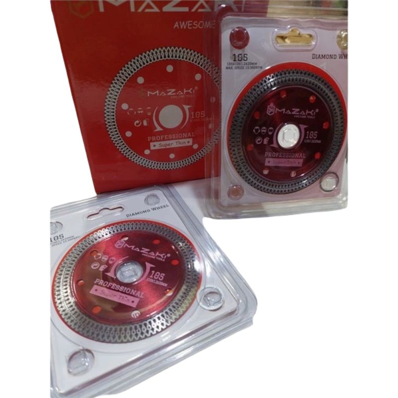 Jual Diamond Wheel Mata Potong Keramik Marmer Granit Mazaki Super Tipis ...