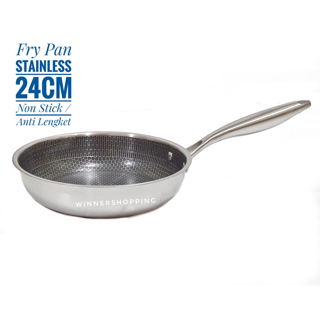 Jual A1 Wajan Penggorengan Stainless Anti Lengket Fry Pan Laba Laba ...