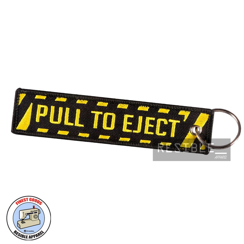 Jual Gantungan Kunci PREMIUM Pull To Eject BOLD Font Pilot Bomber ...