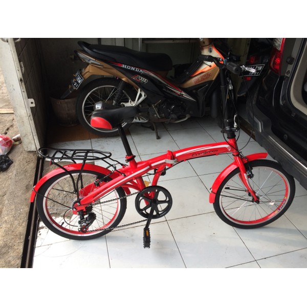 Jual Sepeda lipat Evergreen 20 rem vbrake | Shopee Indonesia