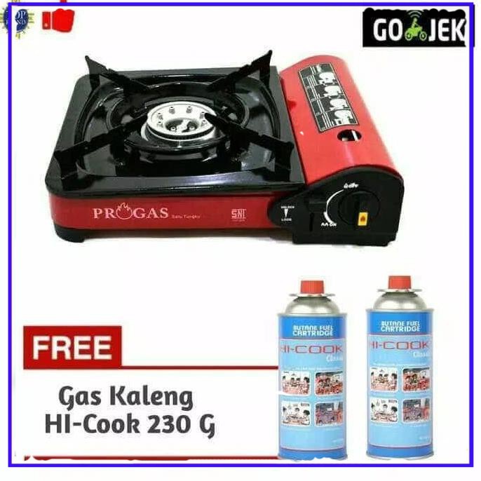 Jual Kompor Portable Progas SNI Kompor Portable 2in1 Plus 2 Gas Kaleng ...