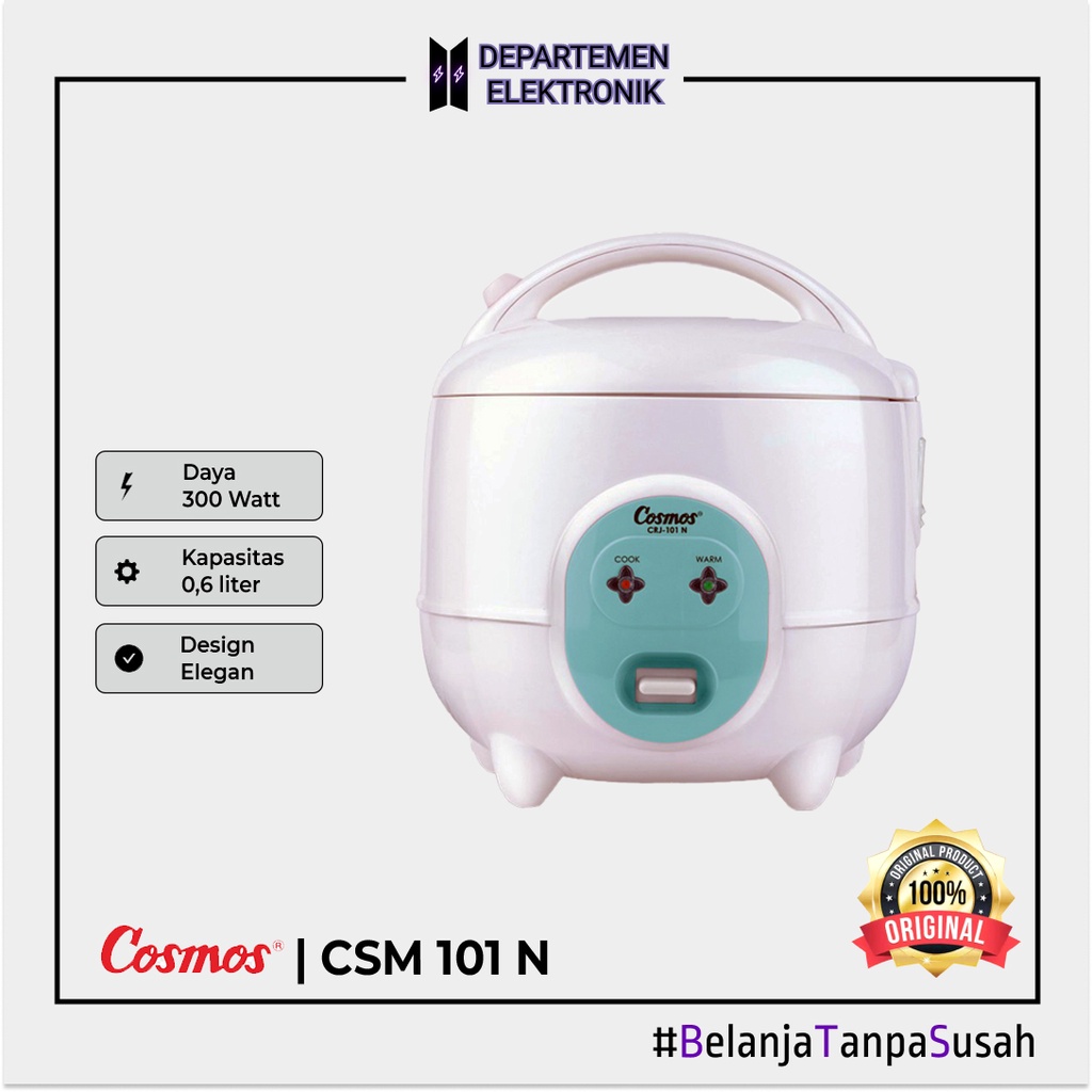 Jual Cosmos CRJ 101 N - Rice Cooker 0.6 L MURAH BANGET / GARANSI RESMI ...