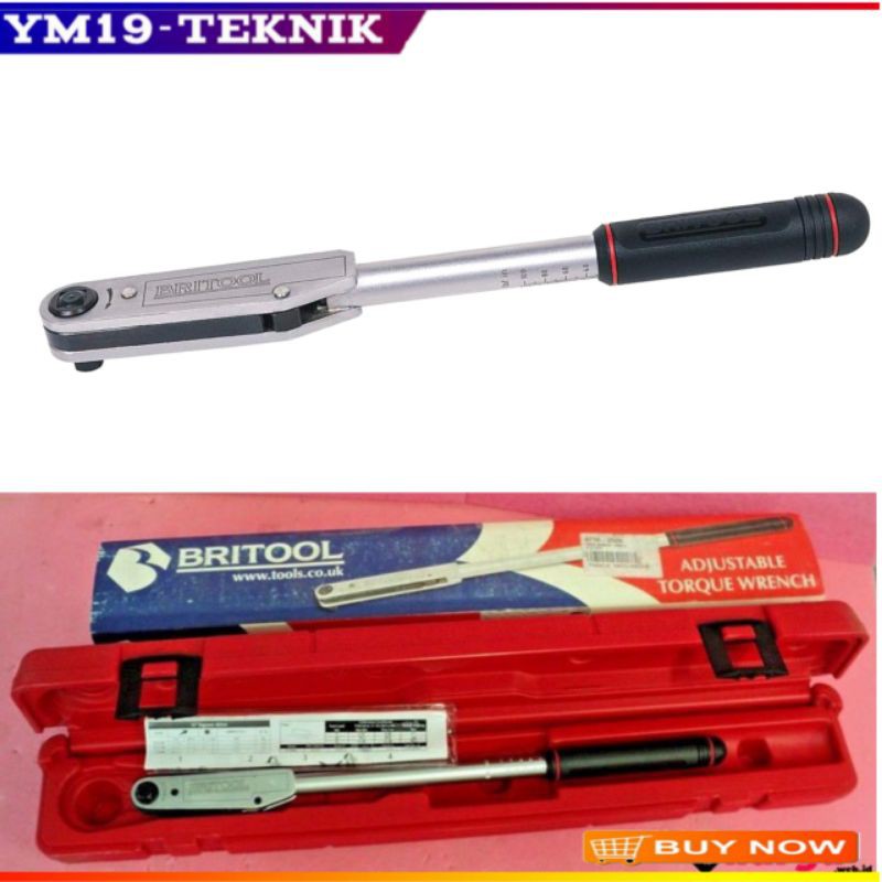 Jual Kunci Moment Torque Wrench GVT 8400 A Kunci Torsi Memen BRITOOL(YM ...