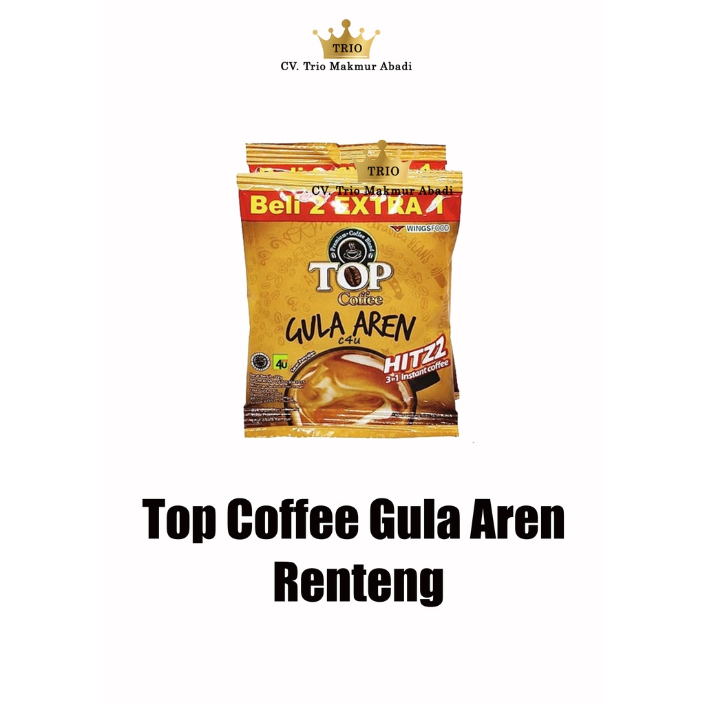 Jual Top Coffee Gula kopi Aren 2+1 Renteng isi 15 sachet | Shopee Indonesia