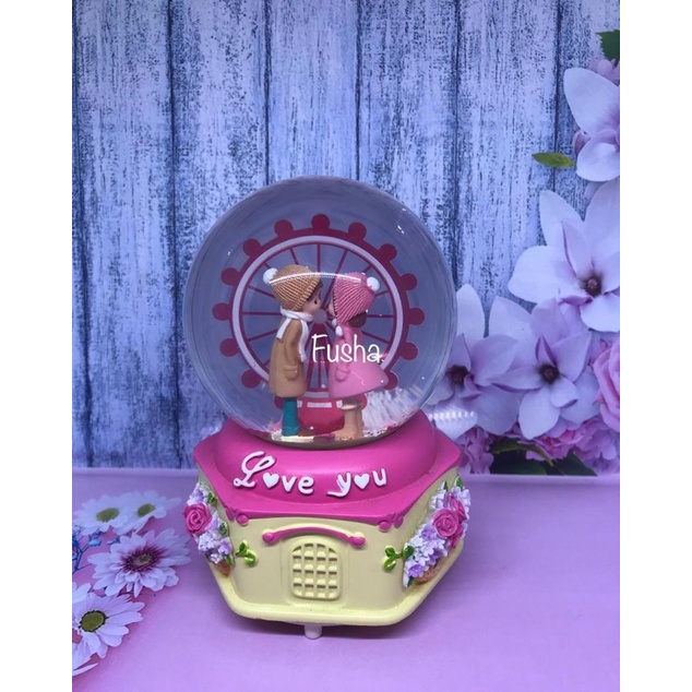 Jual Snowball Music Box || Kado Ulang Tahun/Anniversary/ Bola Salju ...