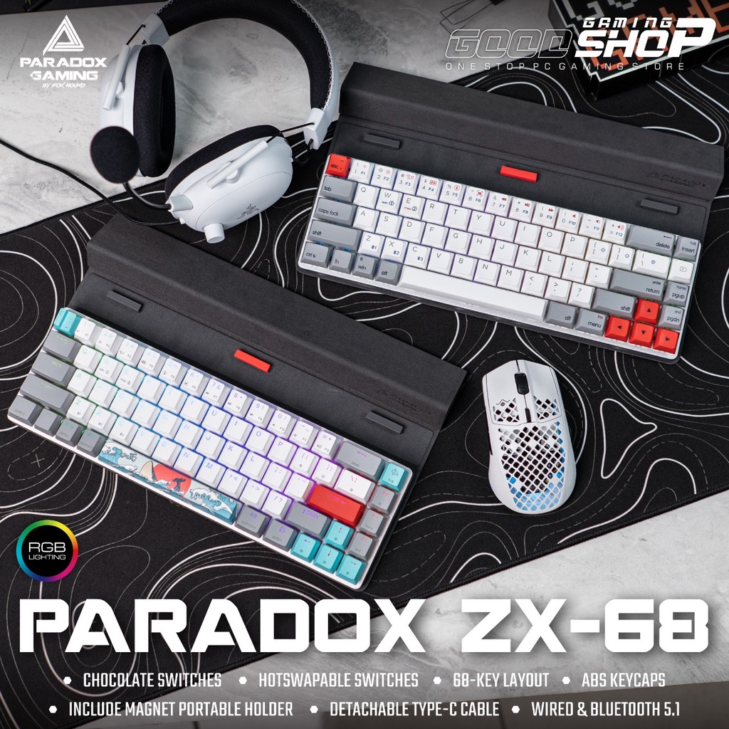 Jual Paradox Gaming ZX68 - 68 Layout Gaming Keyboard | Shopee Indonesia