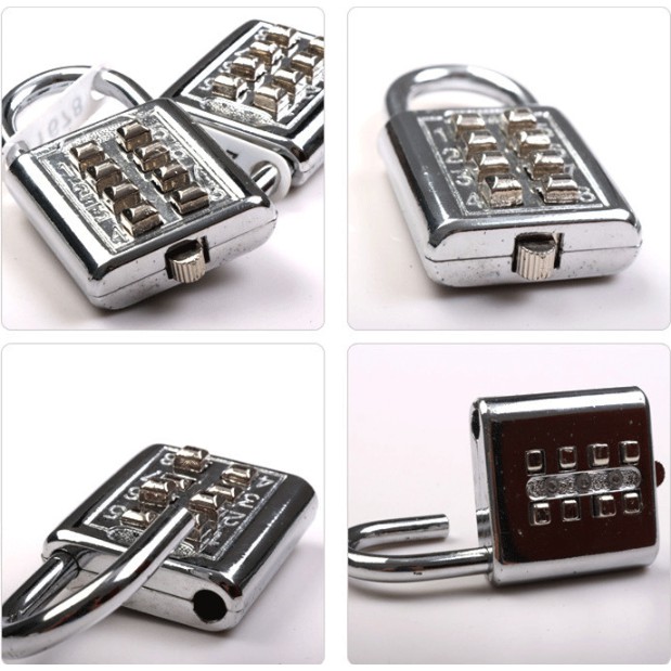 Jual Kunci Gembok Mini Pin Gembok Koper Kombinasi silver LarisPaPah ...