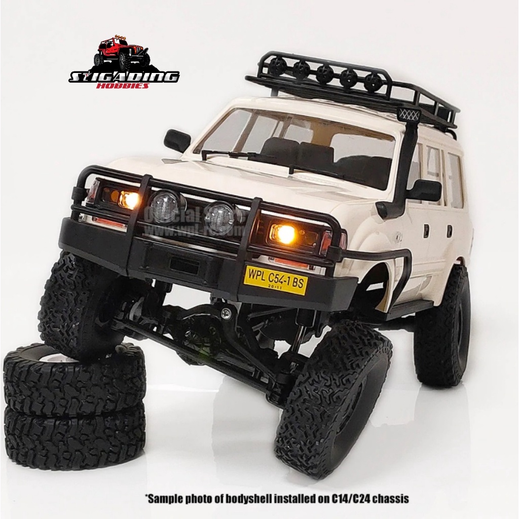 RC Car Upgrade Parts WPL C14 C24 Shell - Toyota Land Cruiser LC80 1/16 ...