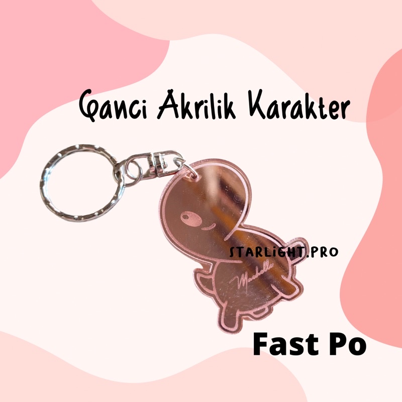 Jual ganci custom karakter grafir gantungan kunci keychain akrilik ...