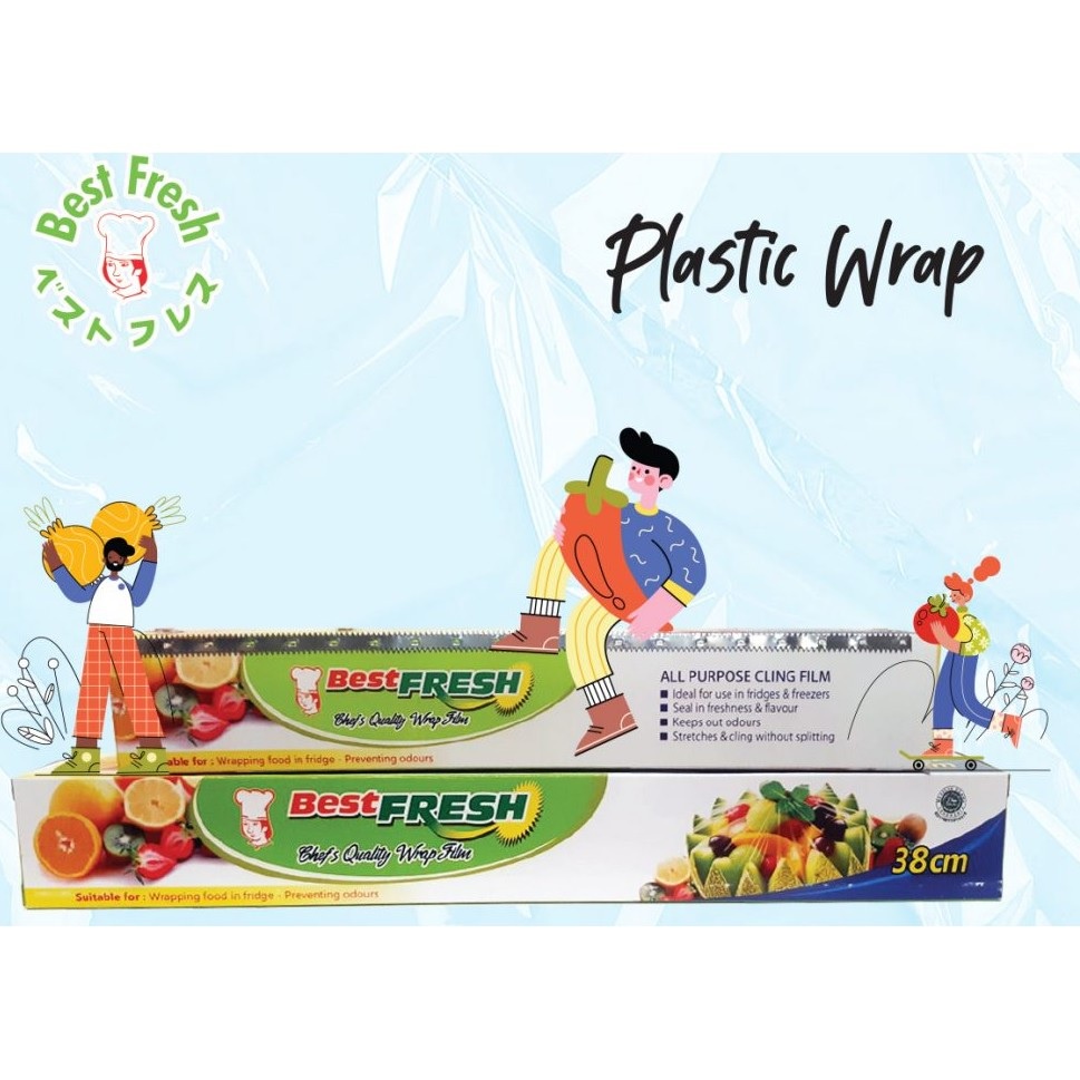 Jual Plastic Wrap - Plastik Wrapping Best Fresh 38cm | Shopee Indonesia