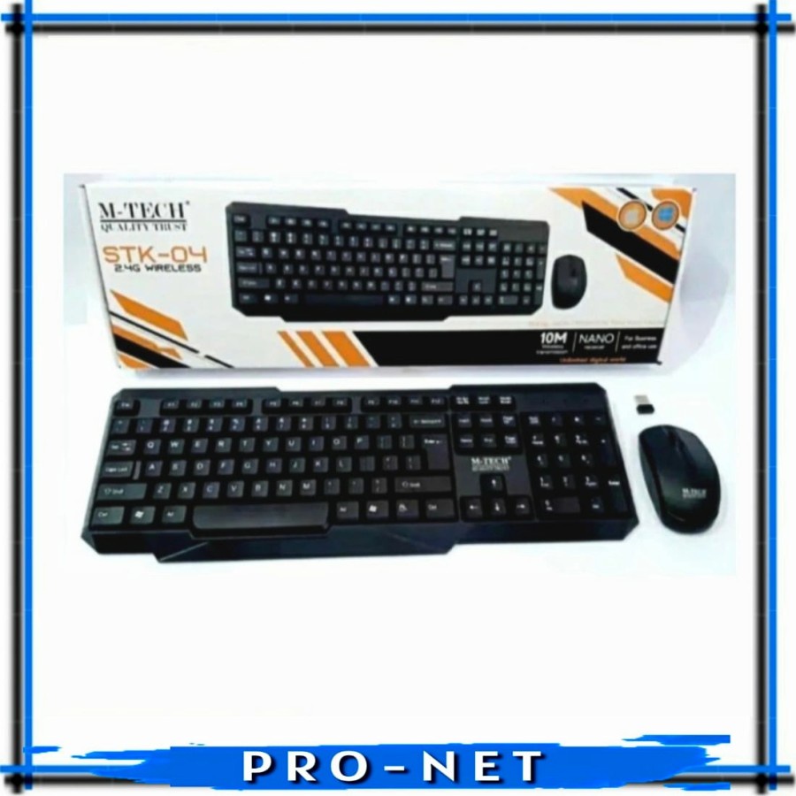 Jual Paket KEYBOARD+MOUSE wireless M-TECH STK 04 murah bergaransi ...