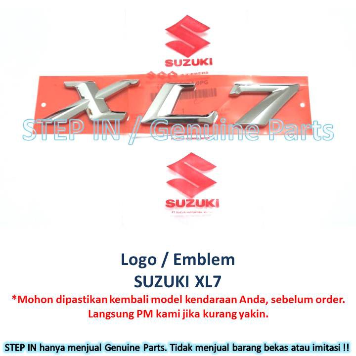 Jual Logo mobil Emblem tulisan XL7 Suzuki XL-7 chrome vernekel SGP ...