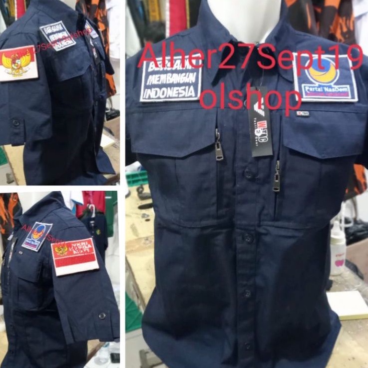 Jual Kemeja tactical partai nasdem baju tactical partai nasdem seragam ...