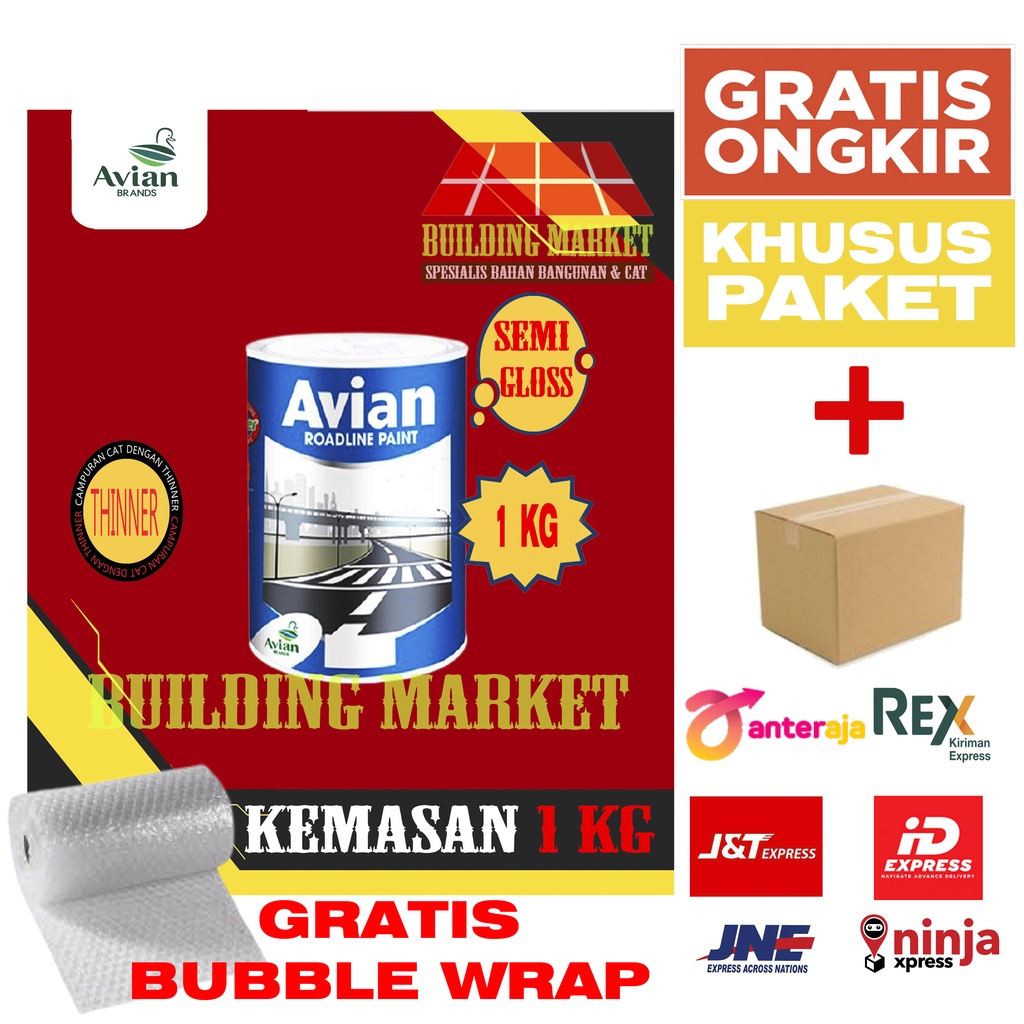 Jual CAT MARKA JALAN CAT JALAN ROADLINE PAINT AVIAN 1 KG PAKET | Shopee ...