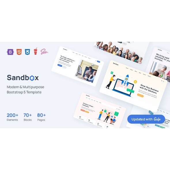 Jual Sandbox v3.1.0 - Modern & Multipurpose Bootstrap 5 Template | Shopee Indonesia