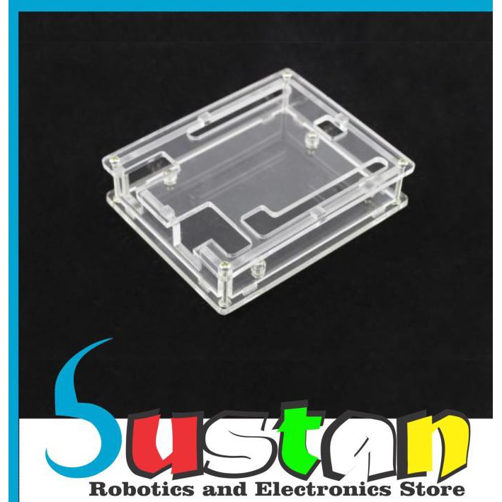 Jual Transparent Acrylic Case Shell Enclosure Gloss Box For Arduino Uno ...