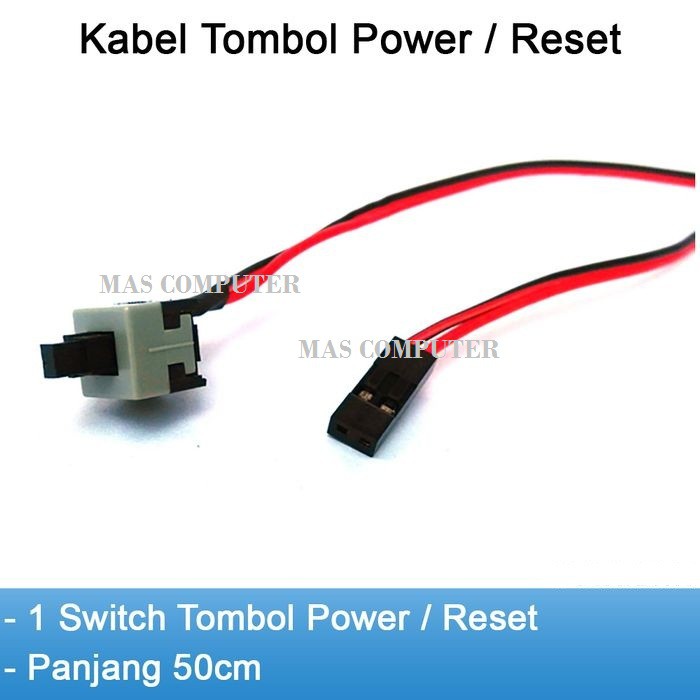 Jual KABEL FRONT PANEL CPU / KABEL PANEL SWITCH RISET POWER BUTTON PC ...