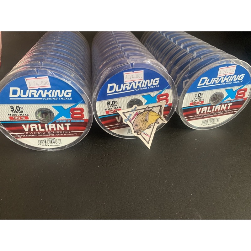 Jual SENAR PE DURAKING VALIANT X8 CONECTING 100M | Shopee Indonesia