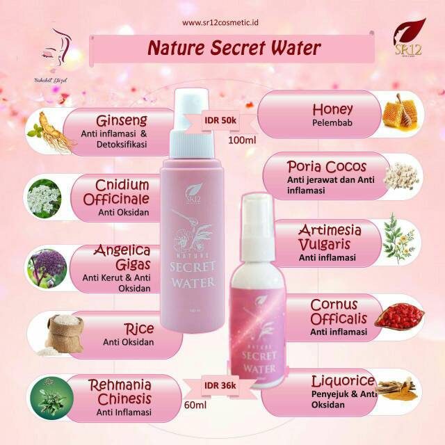 Jual NATURE SECRET WATER SR12 60ML | Shopee Indonesia