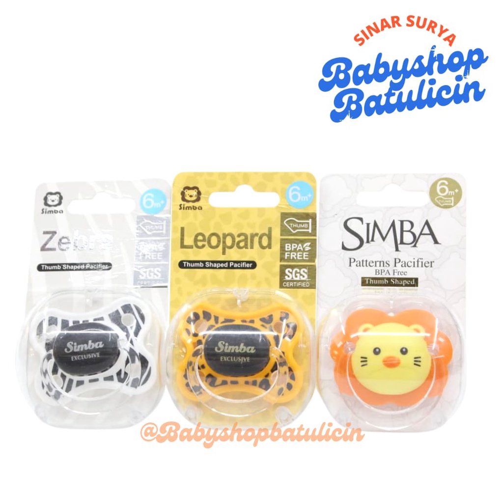 Jual Simba JUNGLE Thumb Shaped Pacifier All Varian || Empeng SIMBA ...
