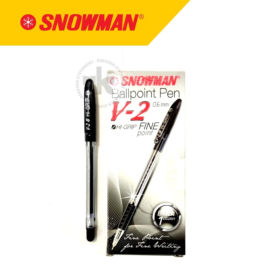 Jual Snowman V-2 Fine Ballpen Semi Gel 0.6mm Fine | Shopee Indonesia