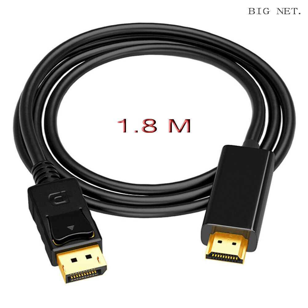 Jual DisplayPort TO HDTV-1.8Meter adapter# DP TO HDmi-1.8M | Shopee ...