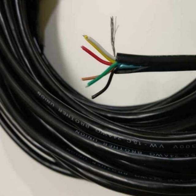 Jual KABEL AWG 24 Brother Union ISI 6 Kabel+ Ground isi serabut kabel ...