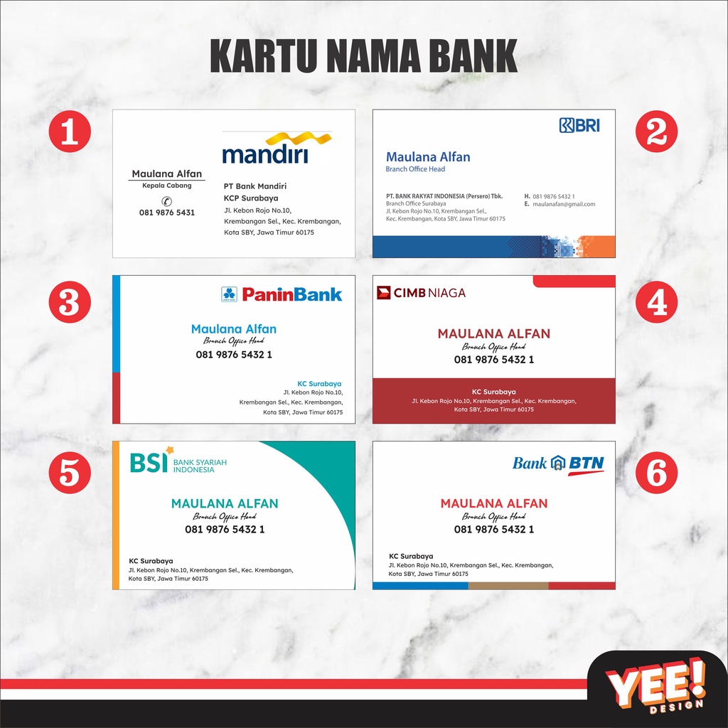 Jual KARTU NAMA BANK | Shopee Indonesia