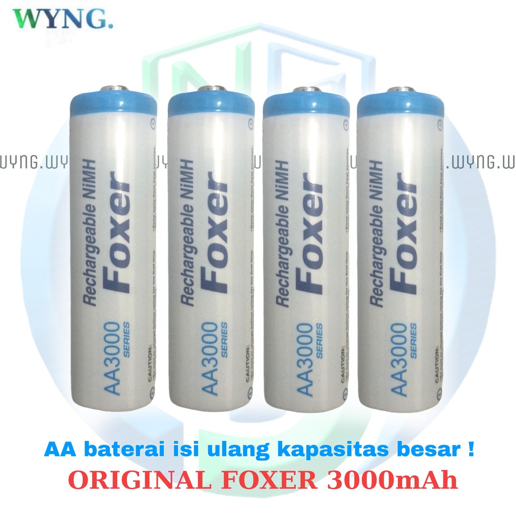 Jual Baterai AA AAA 3000mAh 1.2 V Rechargeable LR06 Battery NI-MH A3 ...
