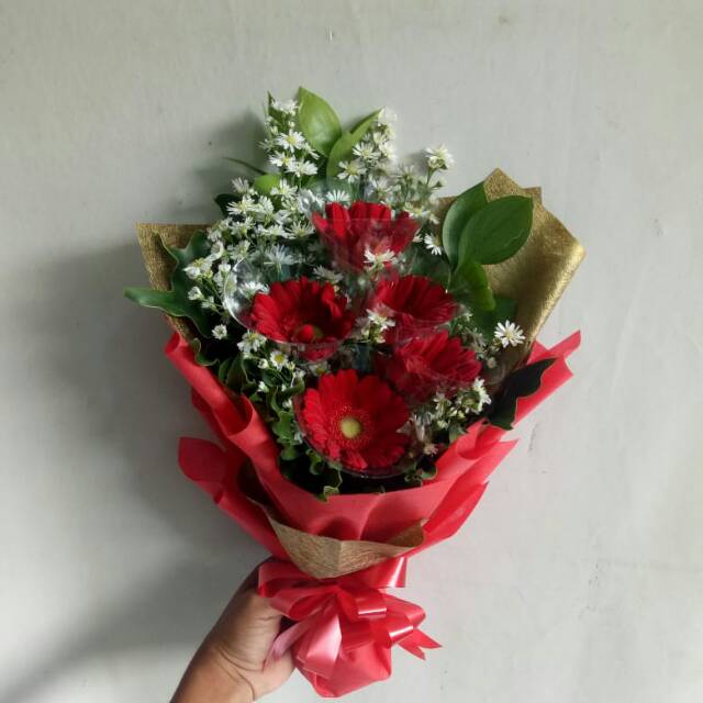 Jual BUCKET BUNGA GARBERA MERAH | BUCKET WISUDA | HAND BUCKET | Shopee ...