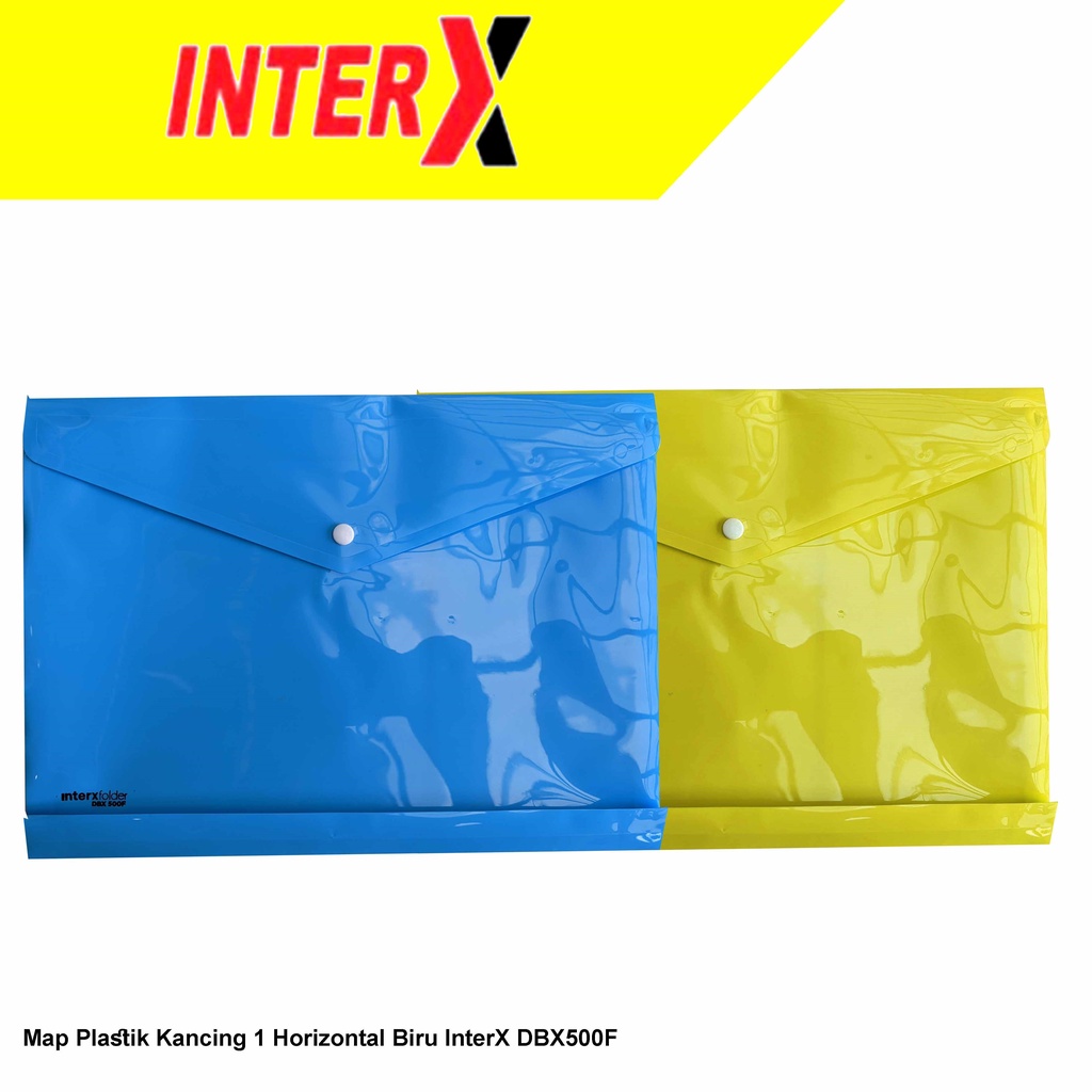 Jual InterX Document Bag Opaque Map Kancing F4 Horizontal Spine 3cm DBX ...