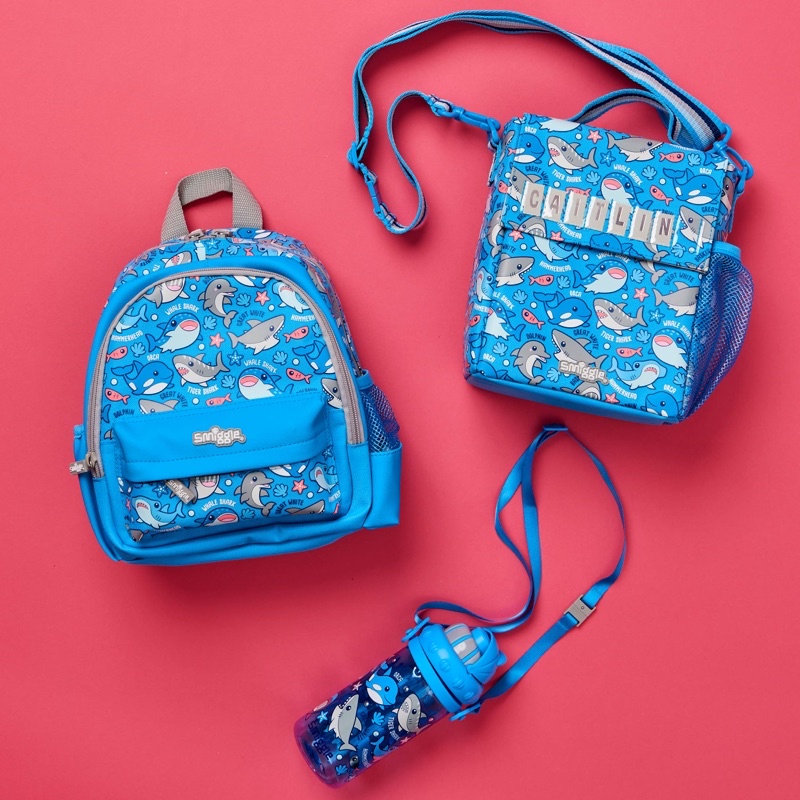 Jual Smiggle Up and Down Teeny Tiny Shark Backpack and Bottle Set ...