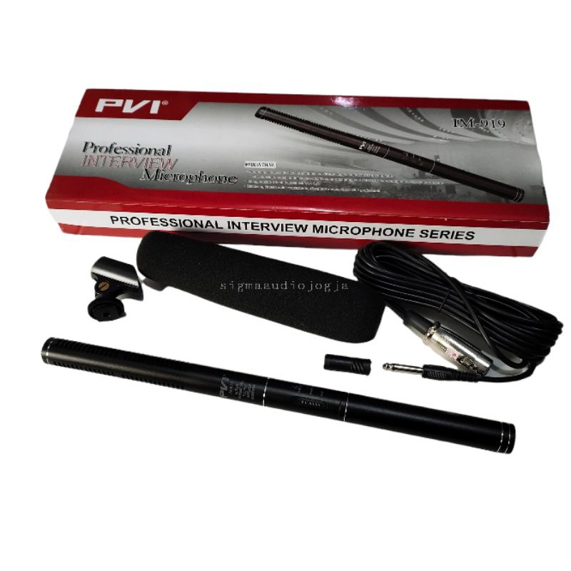 Jual Mic Tele PVI IM-919 Mic Interview Electret Condenser | Shopee ...