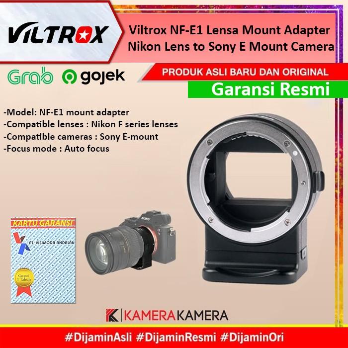 Jual Adapter Viltrox Nf-E1 Lensa Mount Adapter Nikon Lens To Sony E ...
