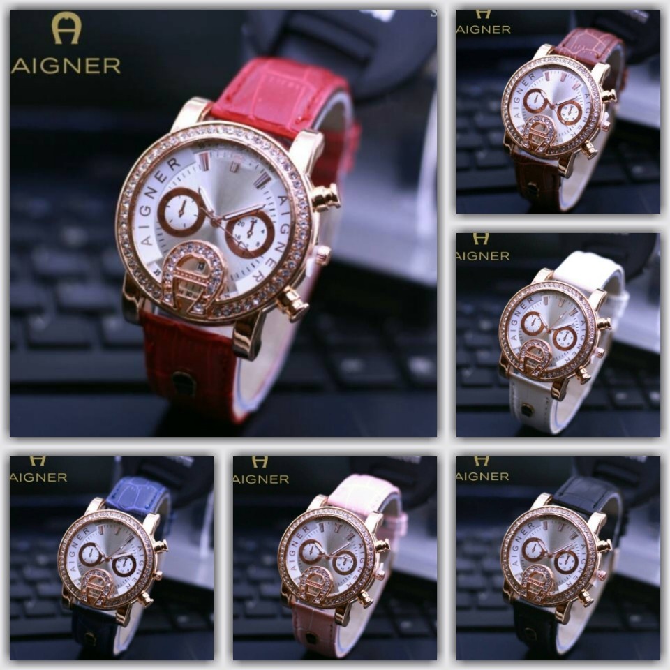 Jual Jam Tangan Wanita Aigner Bari Strap Kulit | Shopee Indonesia