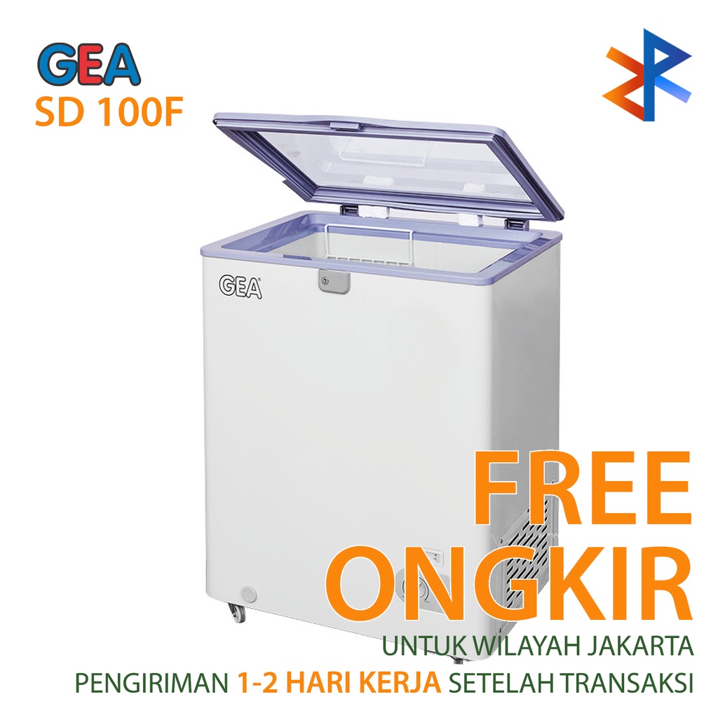 Jual Freezer GEA Sliding Flat Glass SD 100F / SD 100 F | Shopee Indonesia