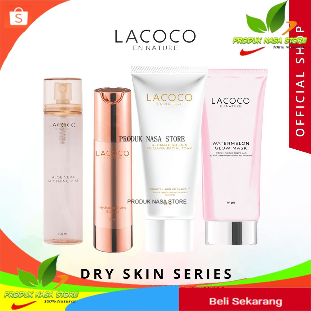 Jual Produk Nasa Original LACOCO Dry Skin Series Paket Perawatan Kulit Kering | Shopee Indonesia