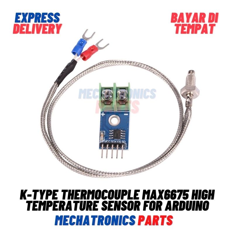 Jual K-TYPE THERMOCOUPLE MAX6675 HIGH TEMPERATURE SENSOR FOR ARDUINO ...