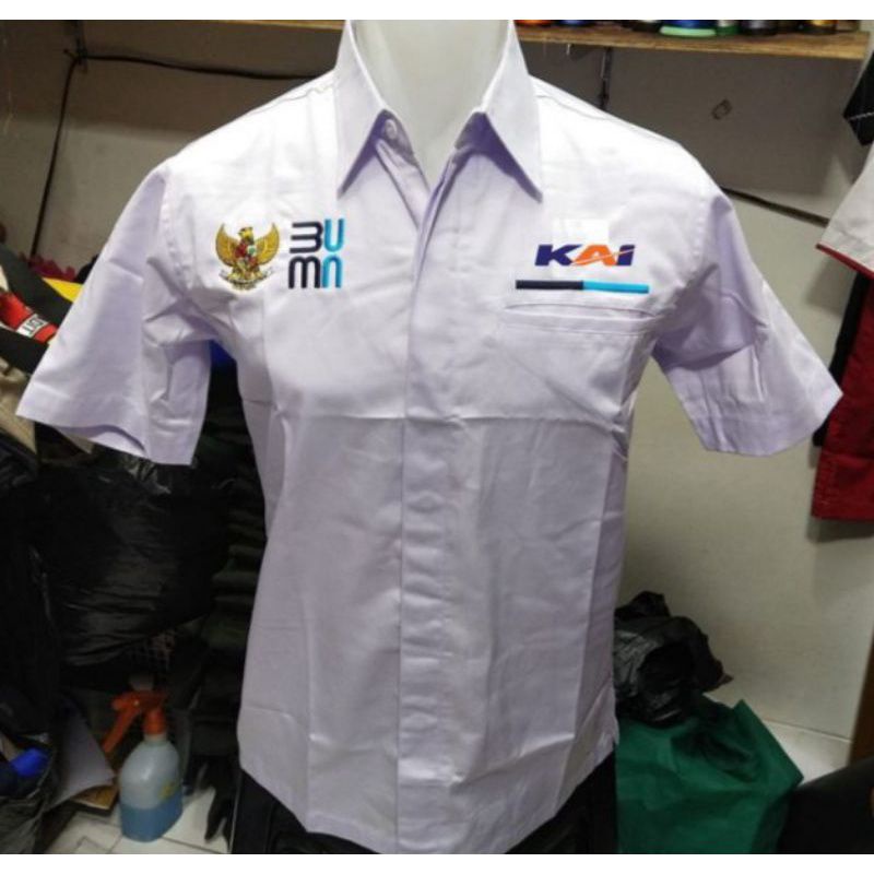 Jual Kemeja KAI Lengan pendek baju kai seragam KAI kemeja ...
