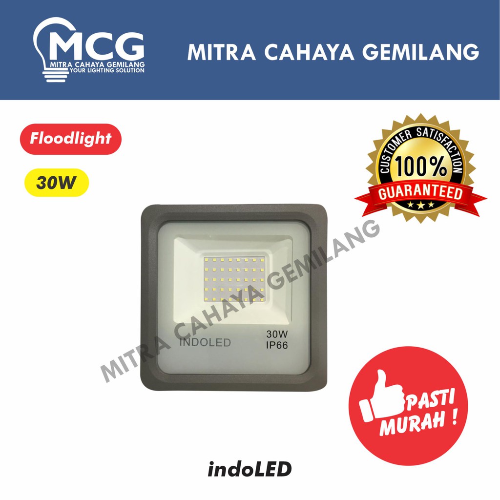 Jual Lampu Sorot LED Flood Light Indoled 30 Watt Indoor & Outdoor | Shopee Indonesia