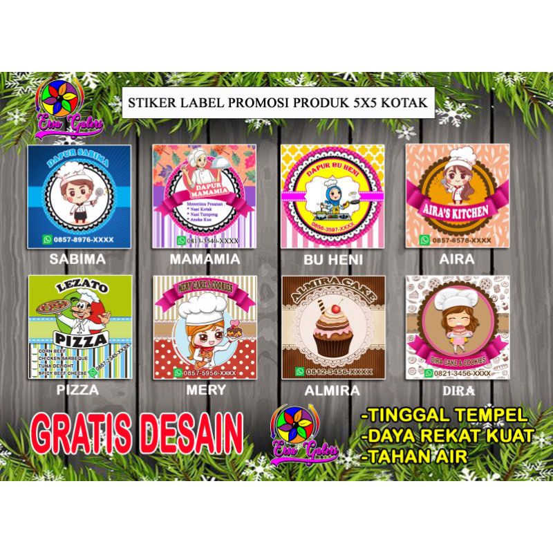 Jual STIKER PRODUK PROMOSI STIKER KEMASAN STIKER LOGO JUALAN MURAH ...