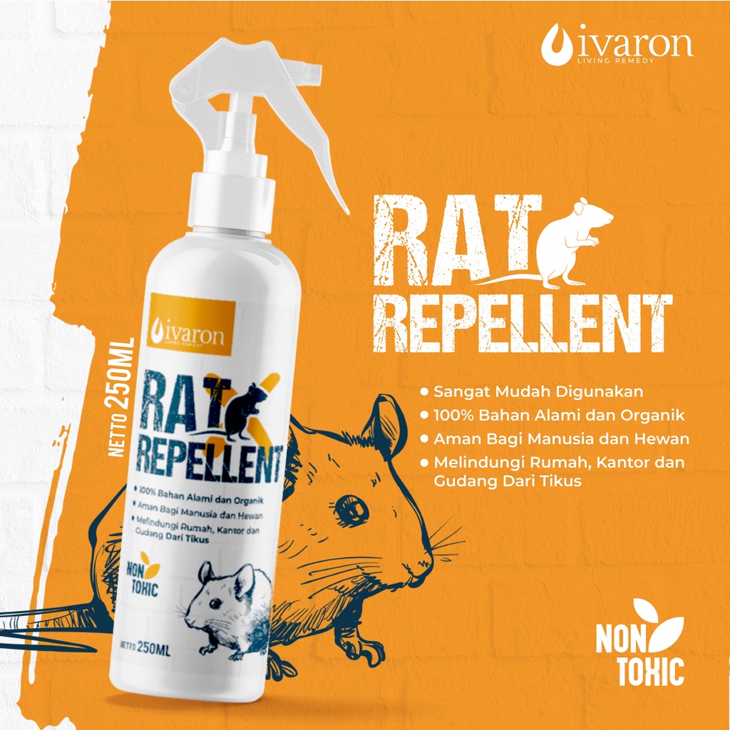 Jual IVARON Pengusir Tikus Spray Obat Pembasmi Rodent Rumah Mobil ...