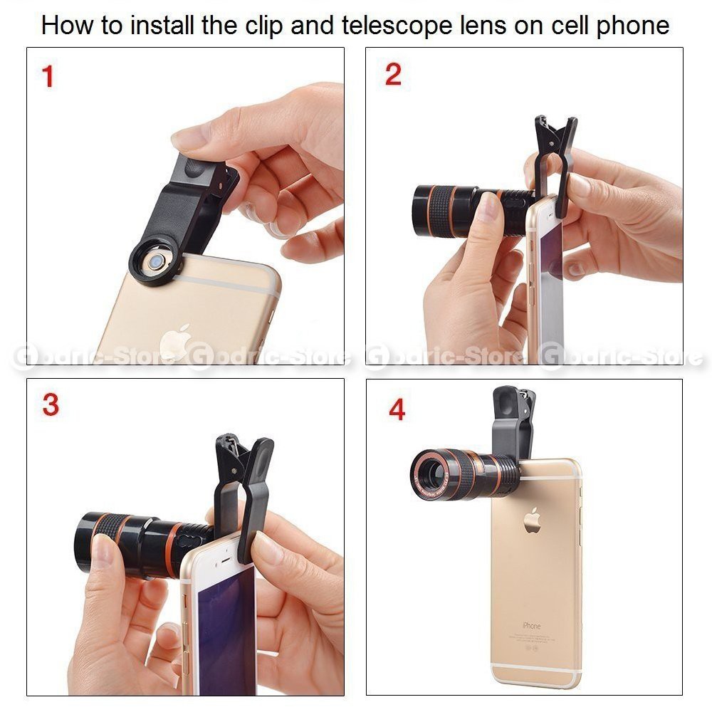 Jual Lensa Smartphone Tele Lens 8x With Clip / Jepit - Teman Tongsis ...