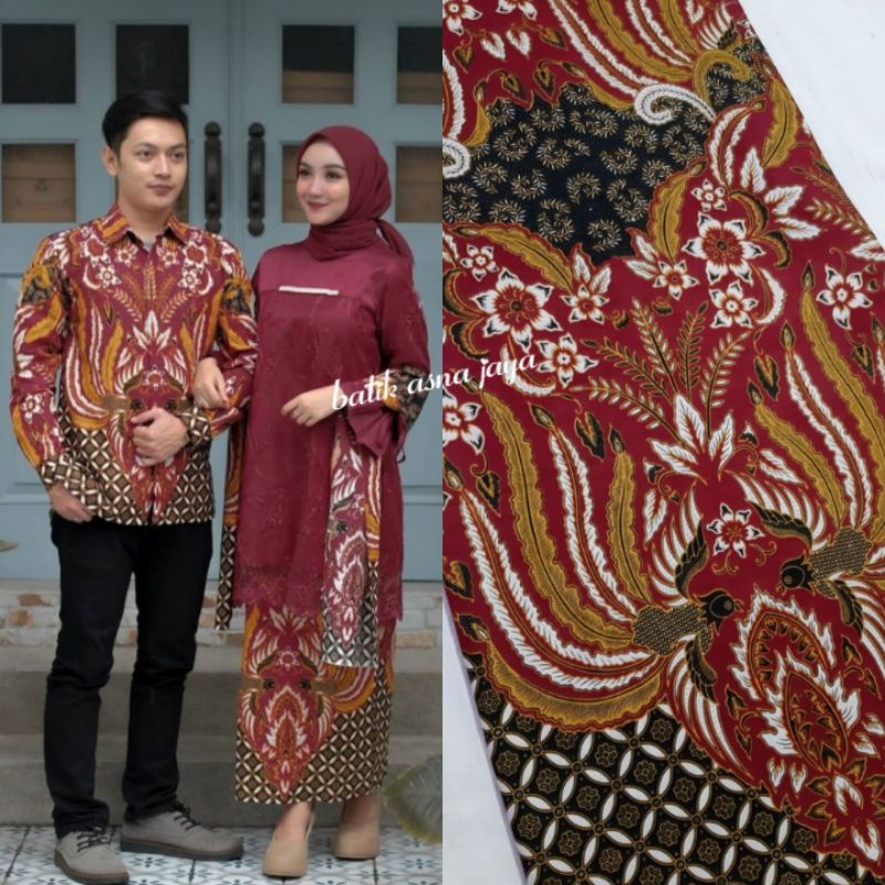 Jual Kain Batik Jarik Kebaya Coupe Set Embos Katun Primis Sogan Lawasan ...