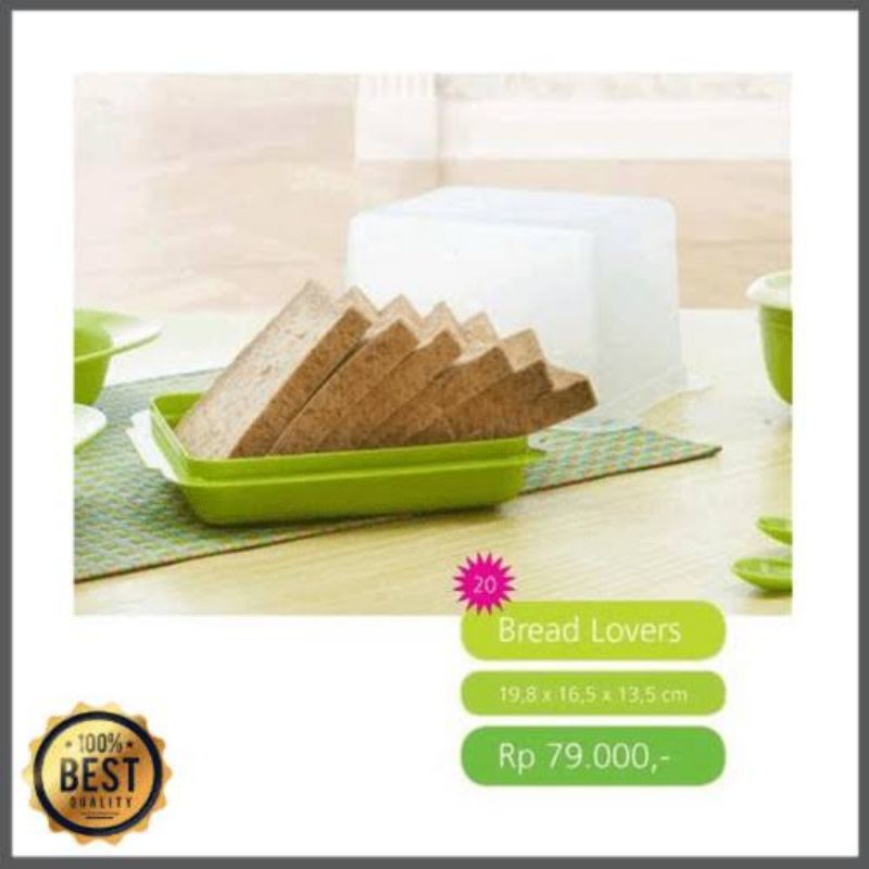 Jual Bread Lovers Tupperware tempat penyimpanan Roti | Shopee Indonesia