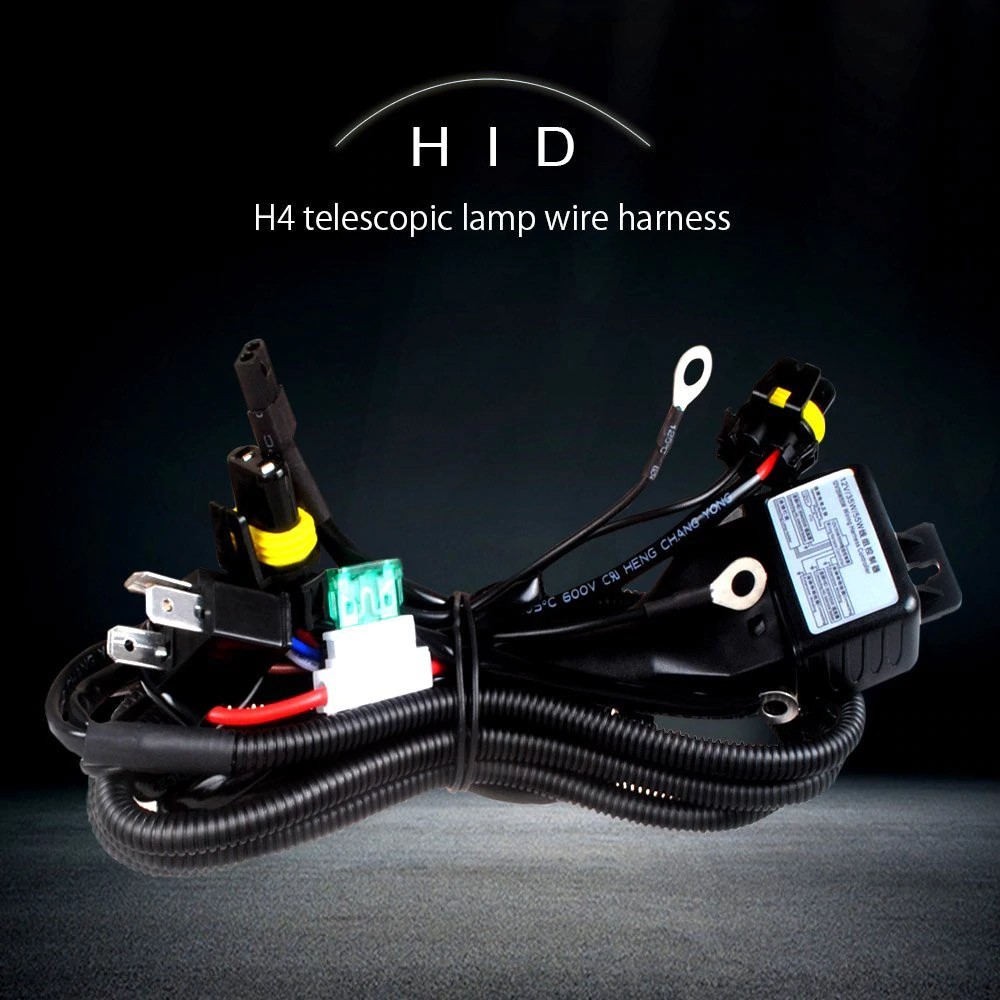 Jual IMPORT 12V 35W 55W HID Bi xenon H4 Wire Harness Controller for Car ...