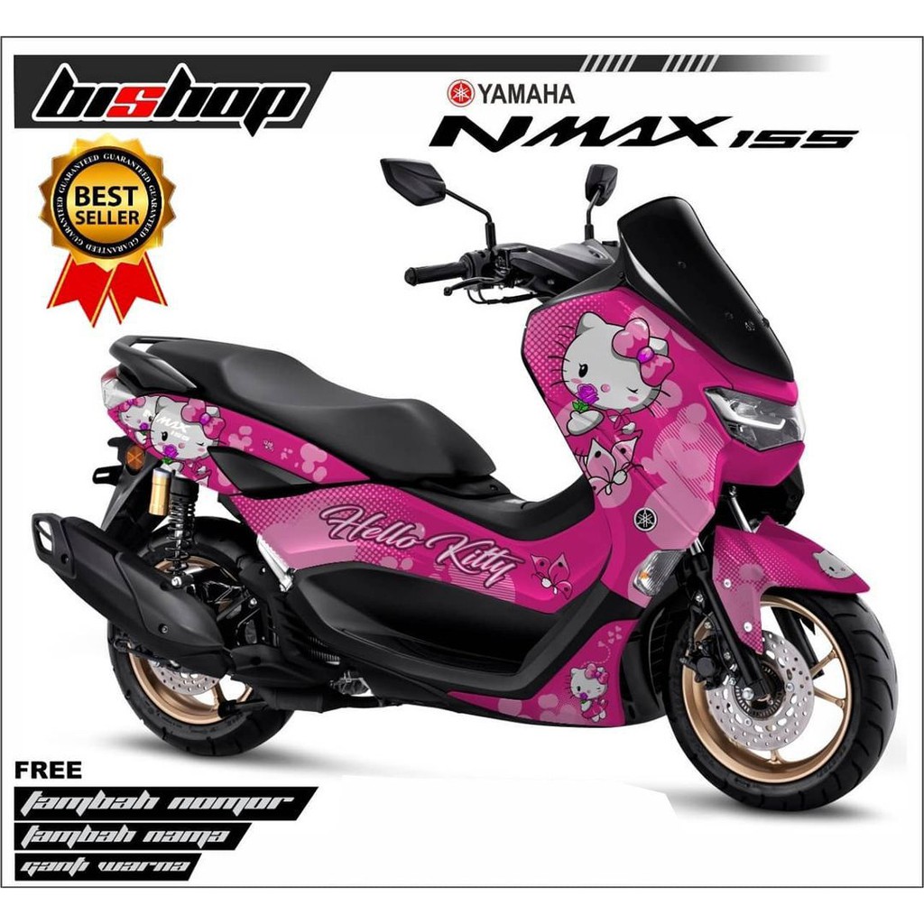 Jual Sticker decal full body Yamaha Nmax Karakter Hello Kitty PInk ...