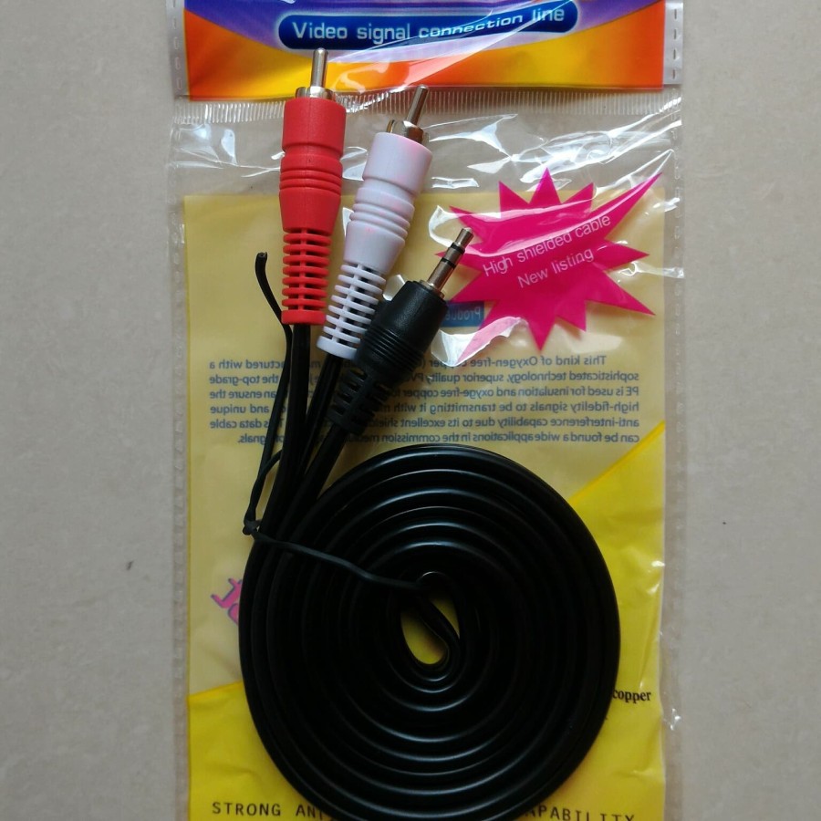 Jual Kabel Audio dari Hp. TV dll ke Speaker Aktif - Panjang Kabel 1.5 ...