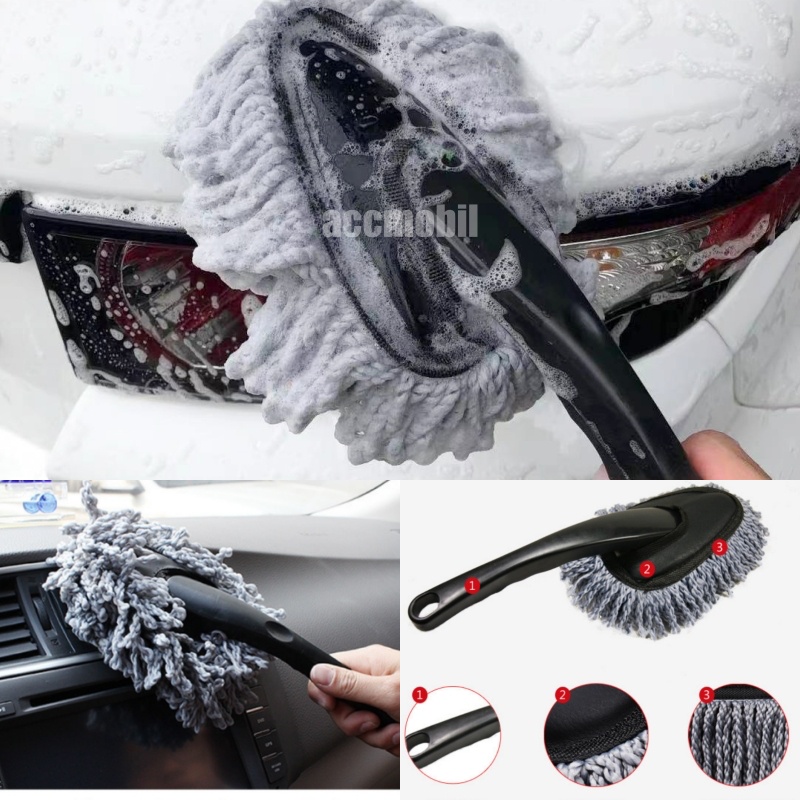 Jual Car Mini Microfiber MOP Alat Bersih Interior dan Cuci Mobil Motor ...